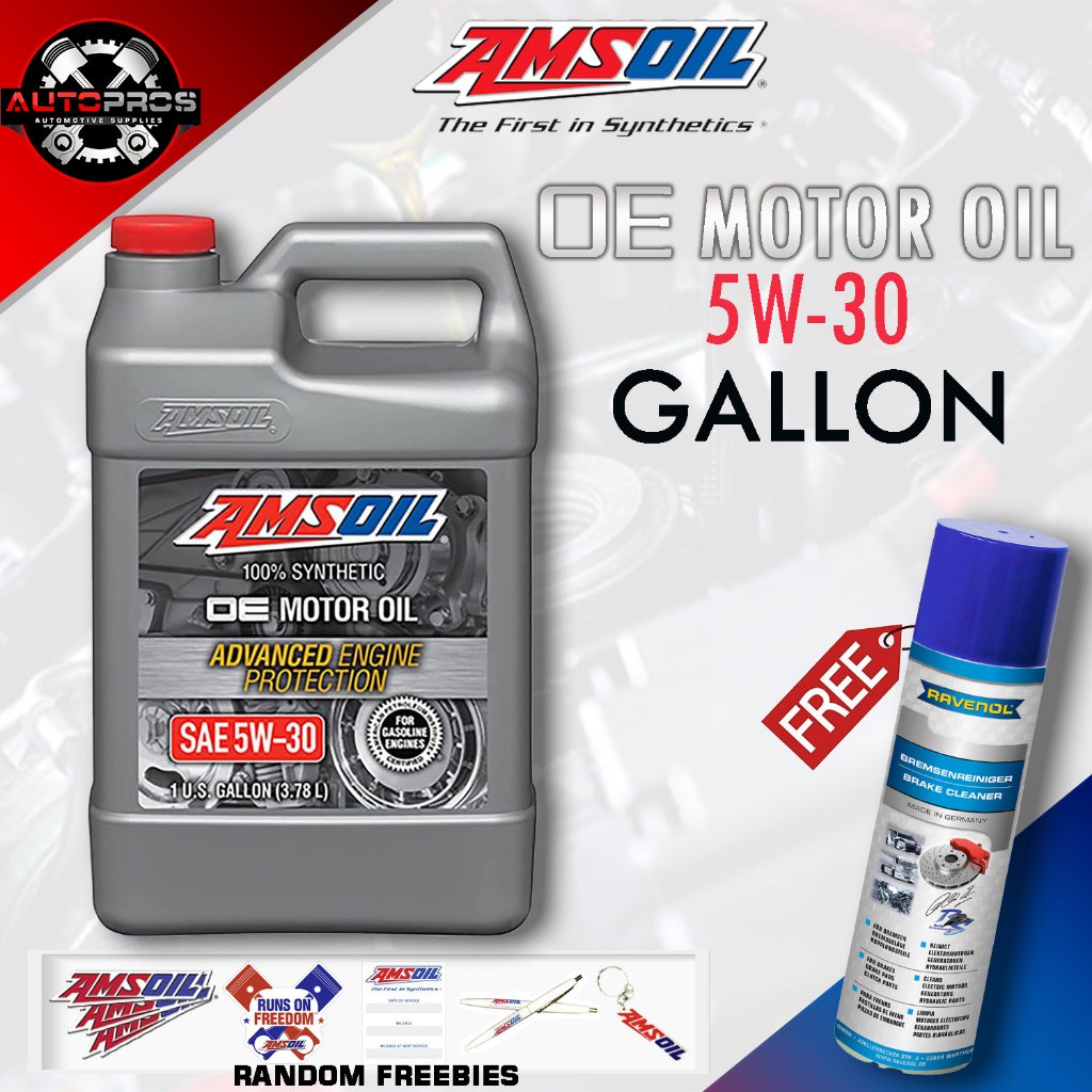 AMSOIL OE Motor Oil 5W30 Fully Synthetic Gasoline Engine Oil 4 Quarts ...