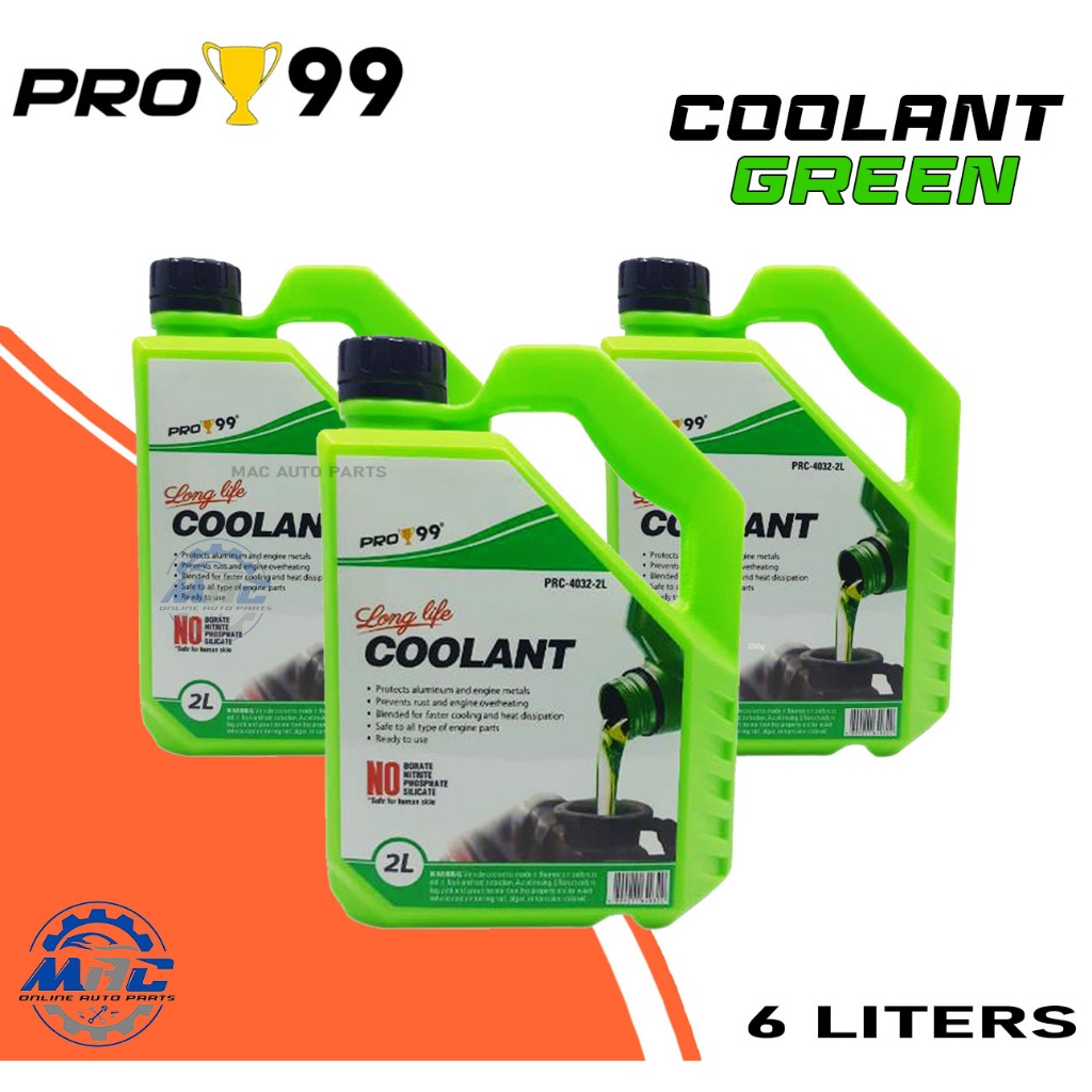 PRO99 LONG LIFE Radiator COOLANT GREEN 6 Liters | Shopee Philippines