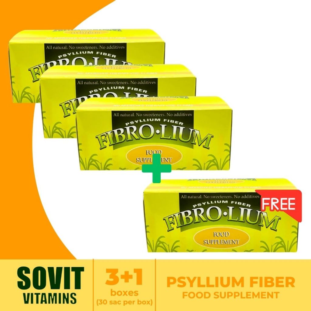Fibro-Lium (Psyllium Fiber) (3 boxes get 1 box free) | Shopee Philippines