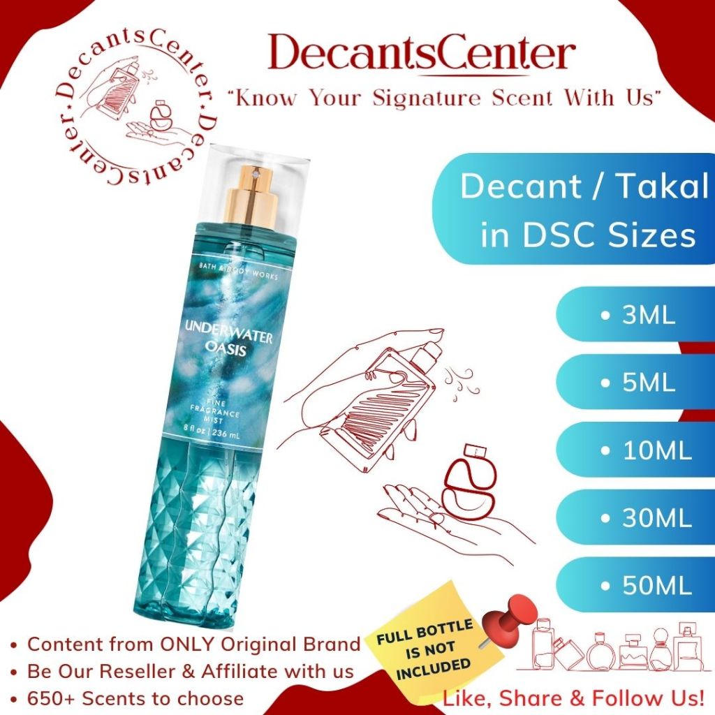 Underwater Oasis Body Mist in Travel Sizes | Shopee Philippines