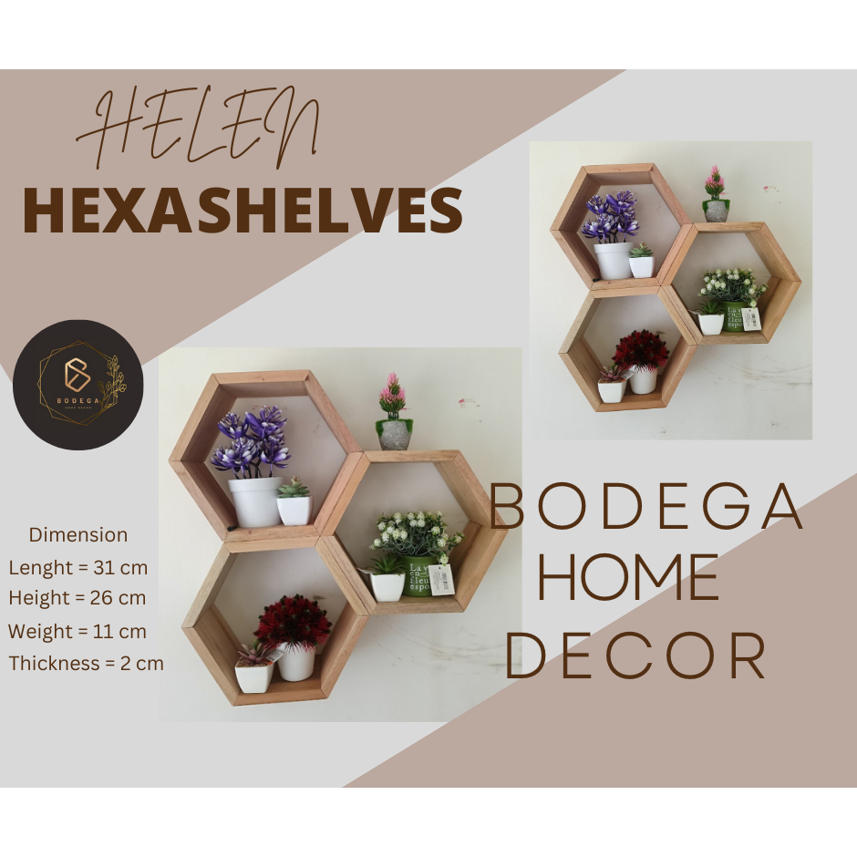 Hexagon Shelves for Smart Storage and Style (HELEN) | Shopee Philippines