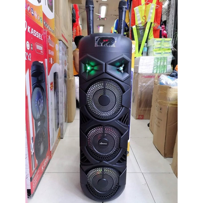 OUDIOBOP BK-8838 8.5" x3 inch Portable Wireless Bluetooth Speaker With ...