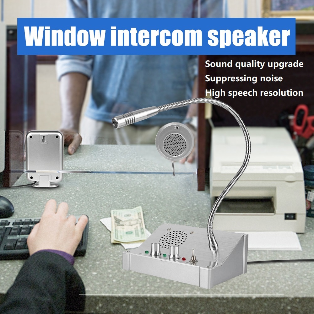 Chunhee Window Speaker System Window Intercom System for Bank/Office ...