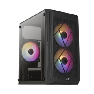 Aerocool CS 107 A BK V2, Micro ATX / mini-ITX, Full Acrylic Side Panel ...