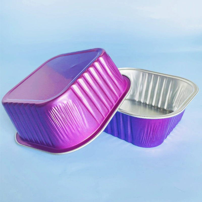 10pcs Square Aluminum Foil Cup Dream Cake Container Lava Cake Container ...