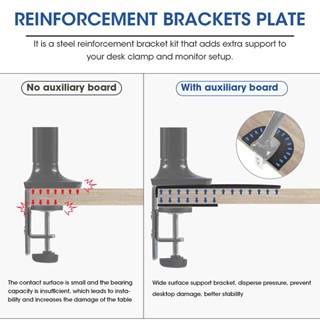 Steel Monitor Mount Reinforcement Plate for Thin, Glass and Other ...