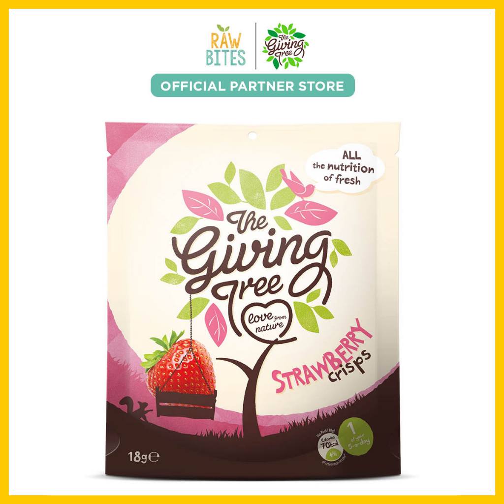 The Giving Tree Freeze Dried Strawberry Crisps 18g (100% Fruit, No ...