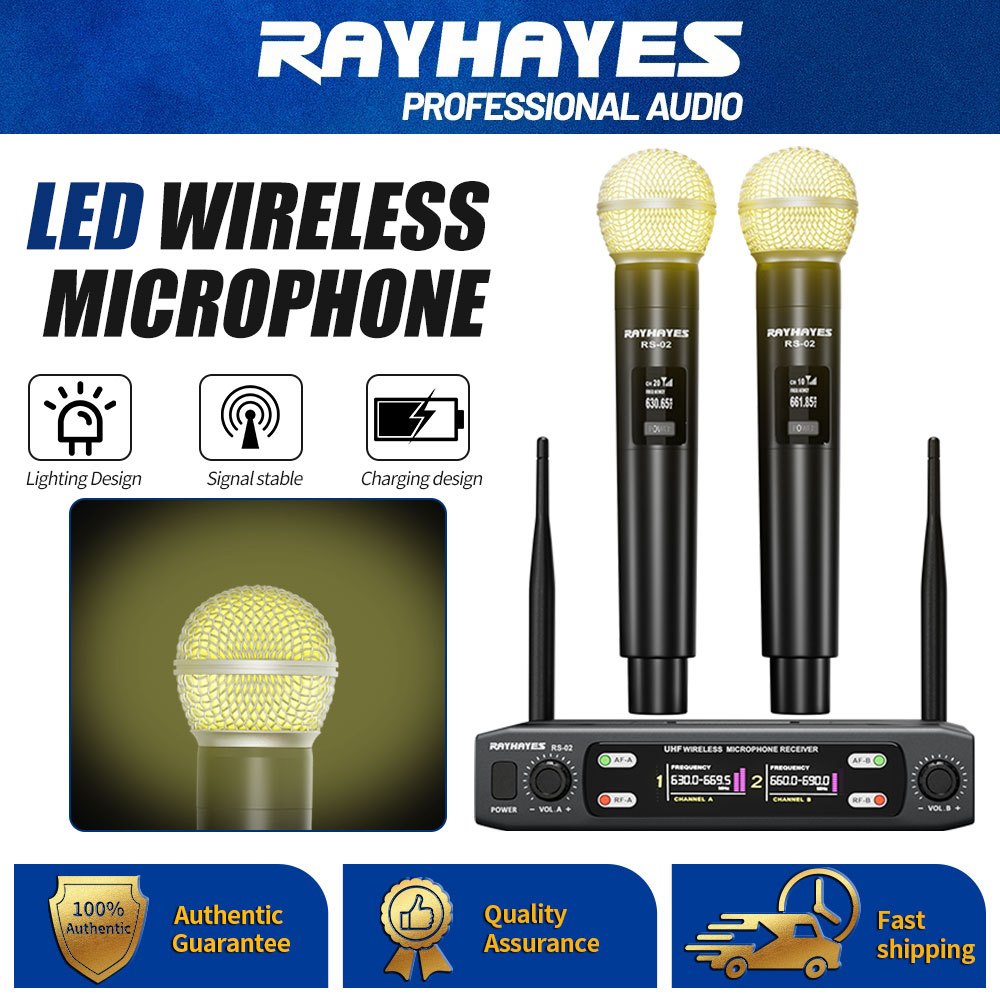Original LED lights wireless microphone Family Party karaoke ...