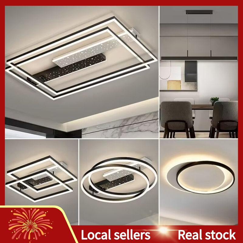 【COD】Smart LED Chandelier Bedroom Light Ceiling Light Hanging Lamp for ...