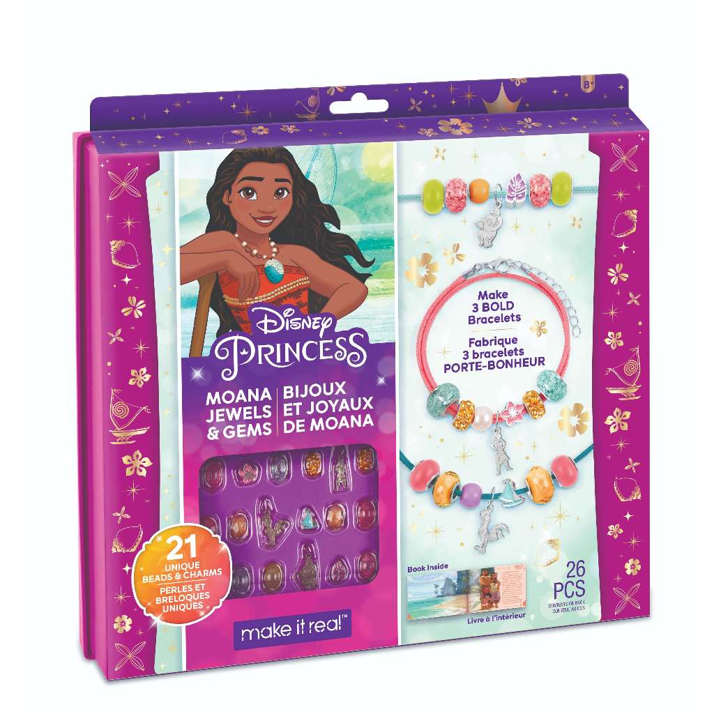 Make It Real Disney Princess Jewels and Gems Moana for Kids Toy ...