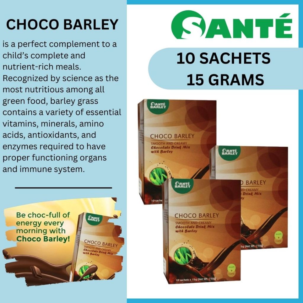 SANTE BARLEY CHOCO BARLEY 10 Sachets | Shopee Philippines