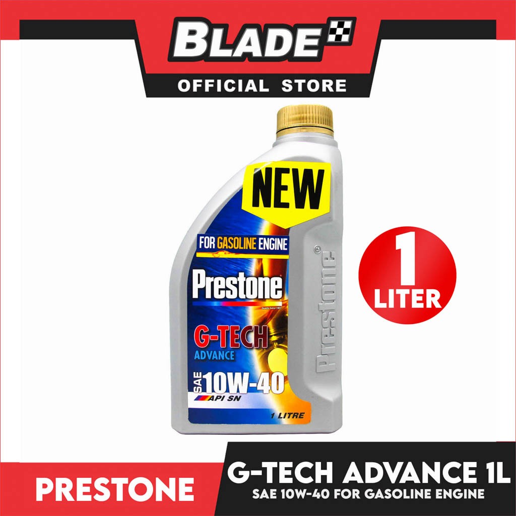 Prestone G-Tech Advance SAE 10W-40 (Gasoline Engine) 1 Liter | Shopee ...