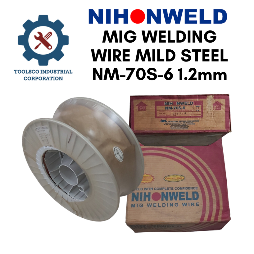 NIHONWELD MIG WELDING WIRE MILD STEEL NM-70S-6 1.2mm | Shopee Philippines