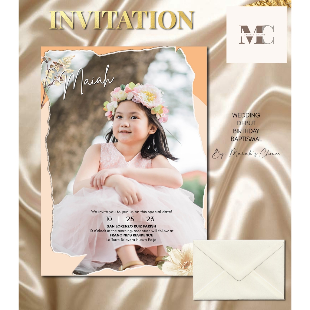 4R INVITATION FREE LAYOUT birthday/baptismal (All kind of theme ...