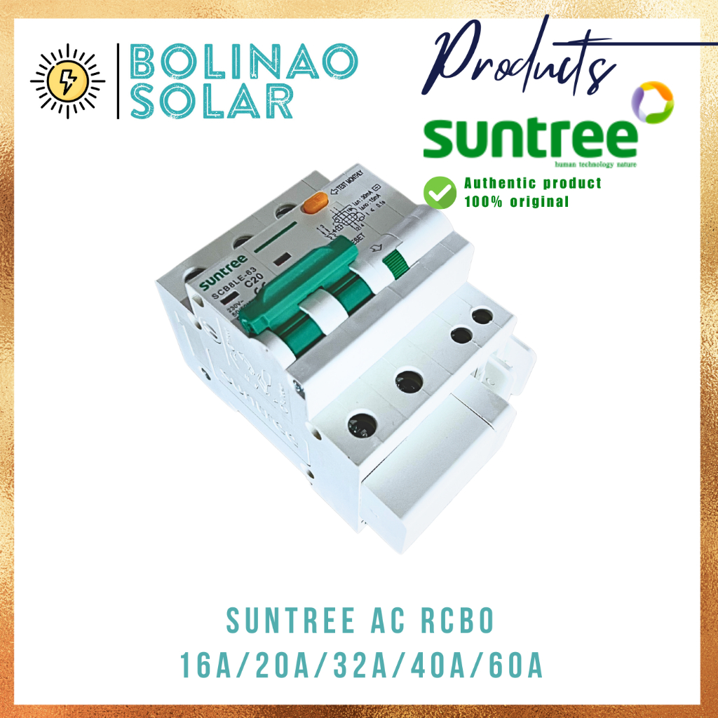 SUNTREE| AC RCBO Residual Current Breaker with Overcurrent 16A/20A/32A ...
