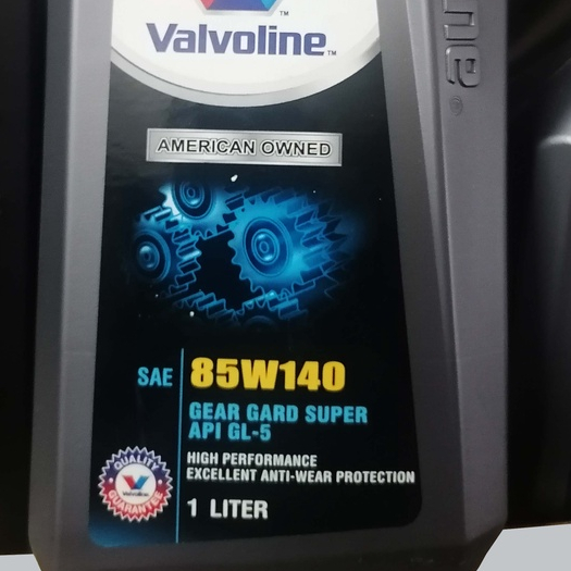 85W 140 / 1 LITER - VALVOLINE ™ GEAR GARD SUPER 85W140 API GL-5 (GEAR ...