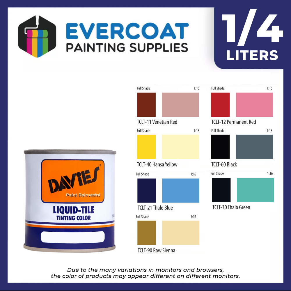 Davies Liquid Tile Tinting Color Paint 1/4L | Shopee Philippines