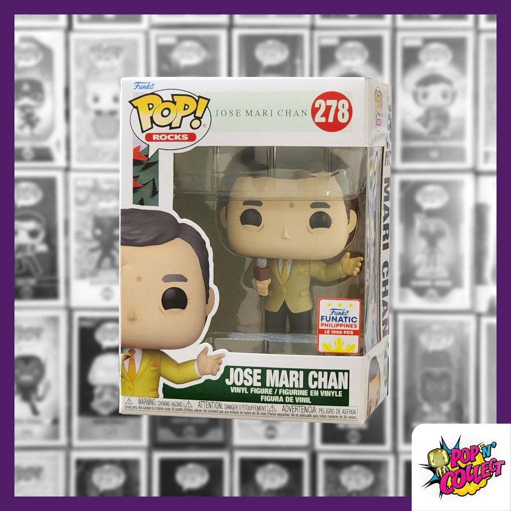Funko Pop! Jose Mari Chan 278 Funatic Philippines Limited Edition 1000 ...