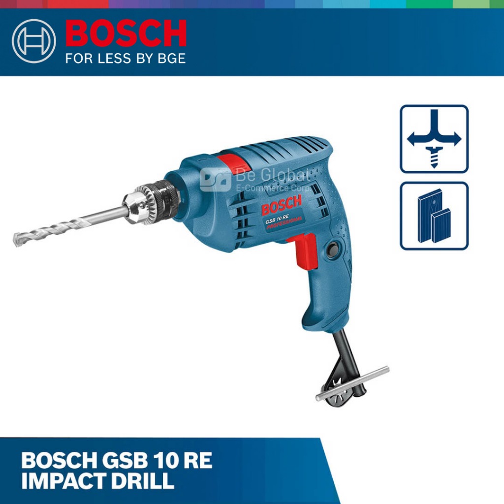 Bosch GSB 10 RE Impact Drill Power Tool Home Improvement Bosch for Less Shopee Philippines