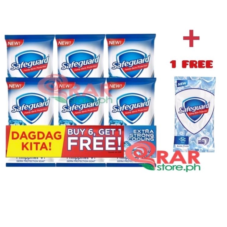 SAFEGUARD SOAP ARCTIC FRESH (BLUE) 55 grams (6pcs+1 FREE) | Shopee ...