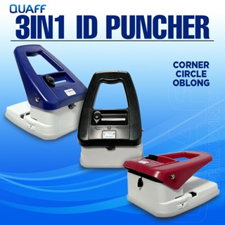 QUAFF 3 in 1 ID Puncher ( Oblong , round , corner ) 3in1 Warrior ...