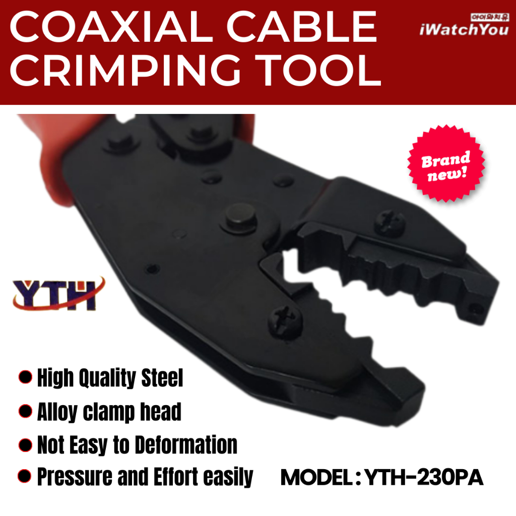 CCTV Crimping Tool for BNC RG6 (5C), RG59 (4C) Connector [Durable/Good Quality] | Shopee Philippines