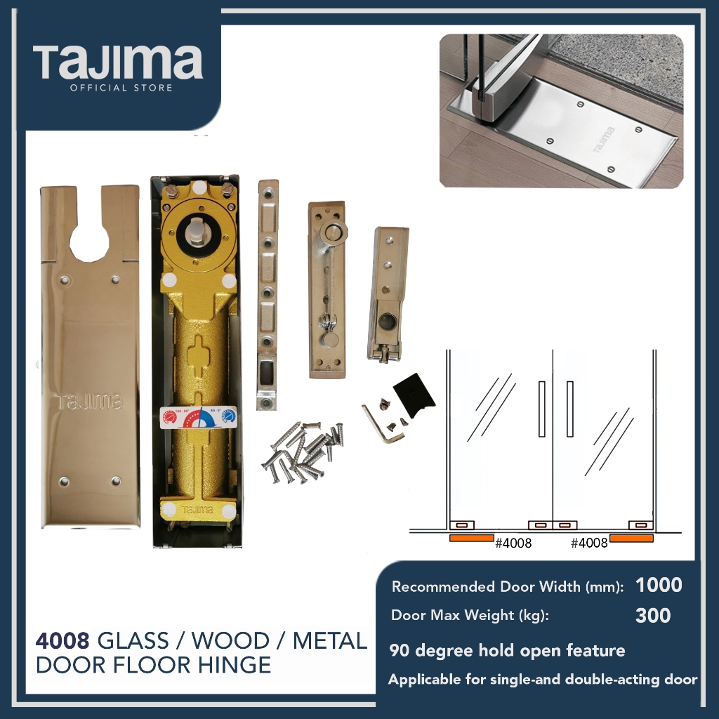 Tajima Floor Hinge Extra Heavy Duty For Main Door | Shopee Philippines
