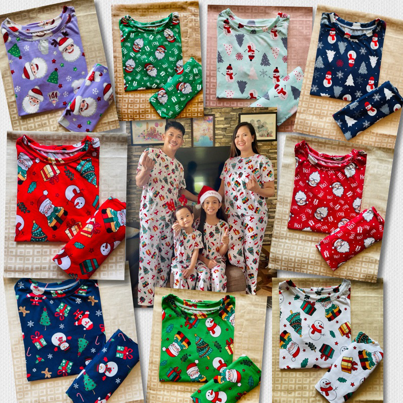 CHRISTMAS FAMILY TERNO PAJAMA (HIGH QUALITY) | Shopee Philippines