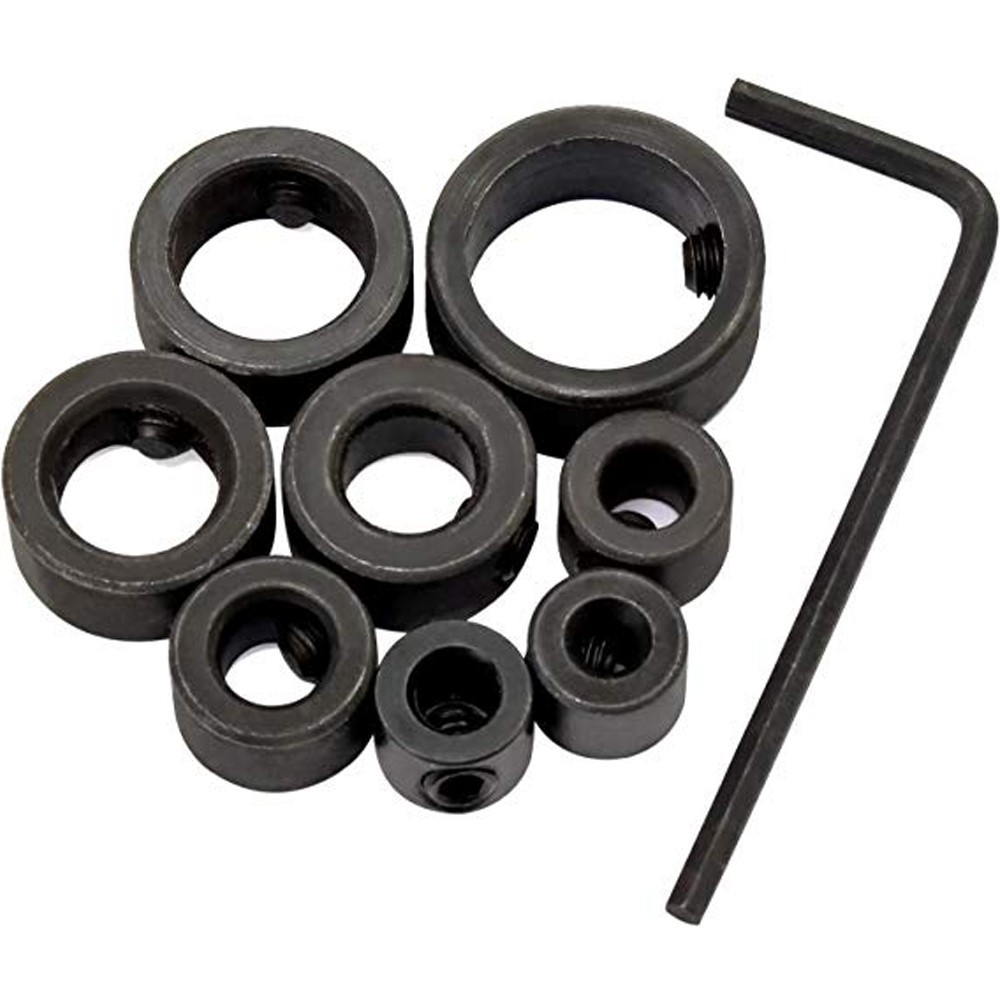 3-16mm with Hex Wrench Twist Drill Bit Depth Stop Collar Woodworking ...