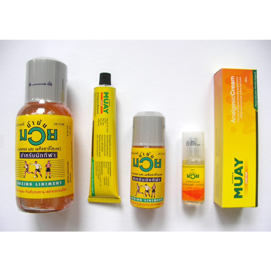 Namman Muay Boxing Liniment Oil Analgesic Cream Topical Pain Killer ...