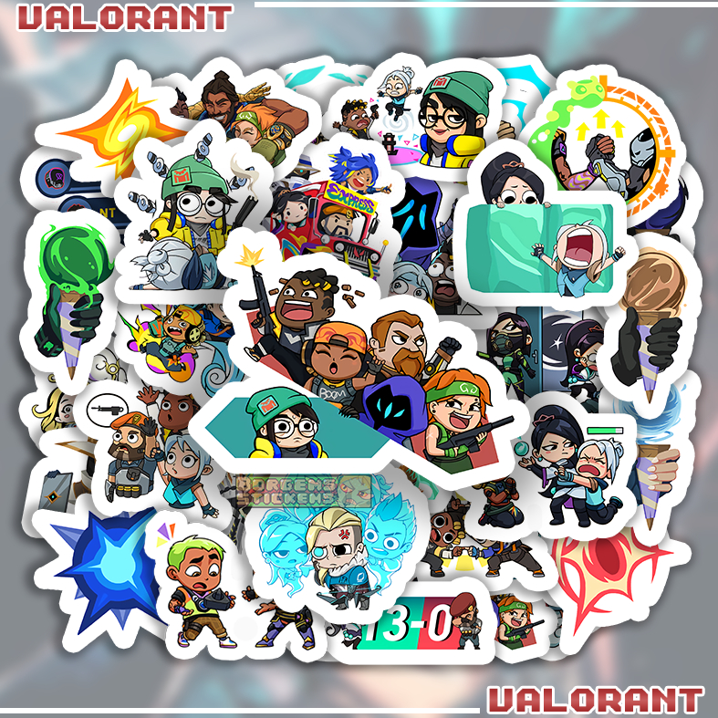 Valorant Game Solo and 20pcs Set Stickers - VINYL WATERPROOF STICKER ...