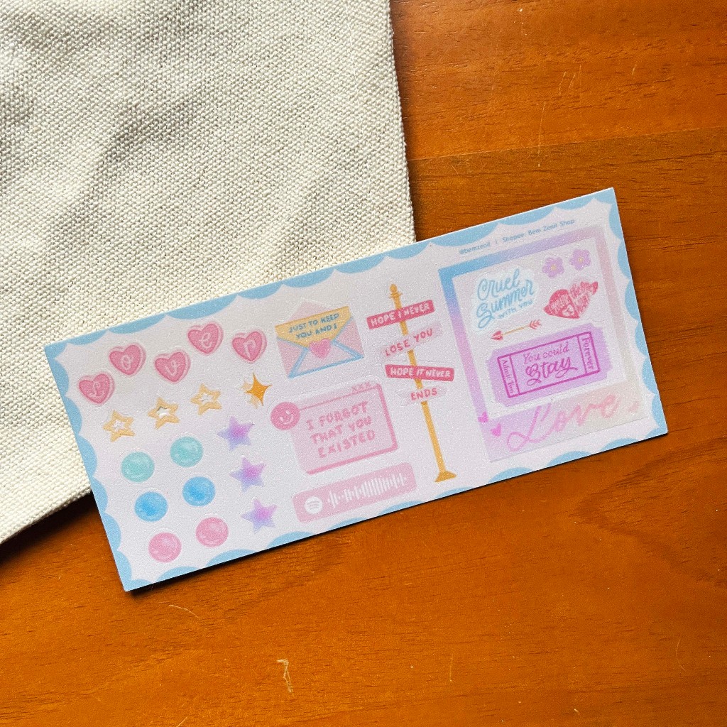 Lover Era 2.5” x 5” Sticker Sheet | Shopee Philippines