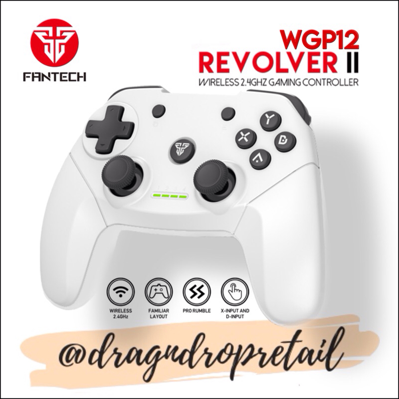 FANTECH REVOLVER II WGP12 Wireless 2.4GHz Gaming Controller Gamepad ...
