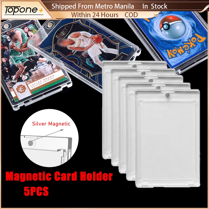 5Pcs 35PT Magnetic Card Holder Case Trading Card Protector Game Card ...
