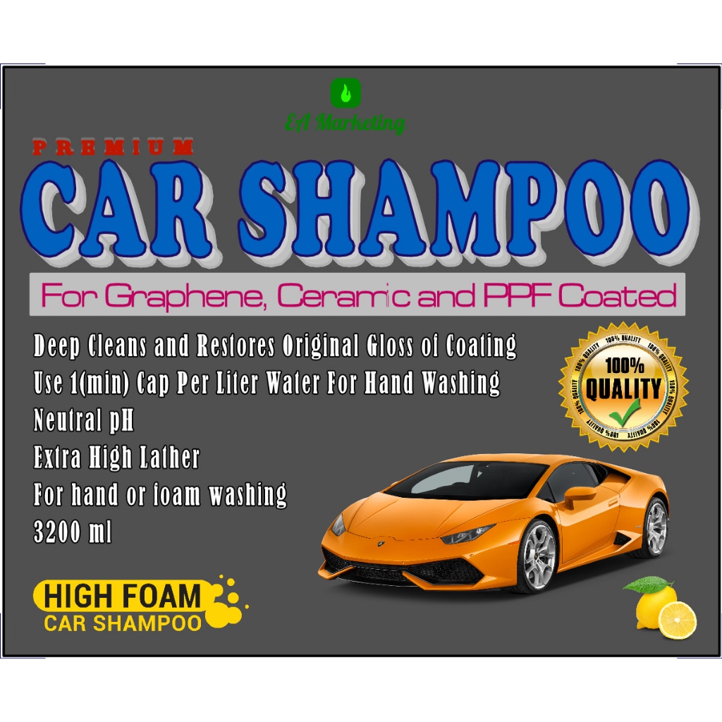 CAR SHAMPOO FOR CERAMIC GRAPHENE AND PPF CAR WASH DETAILING CLEANING ...