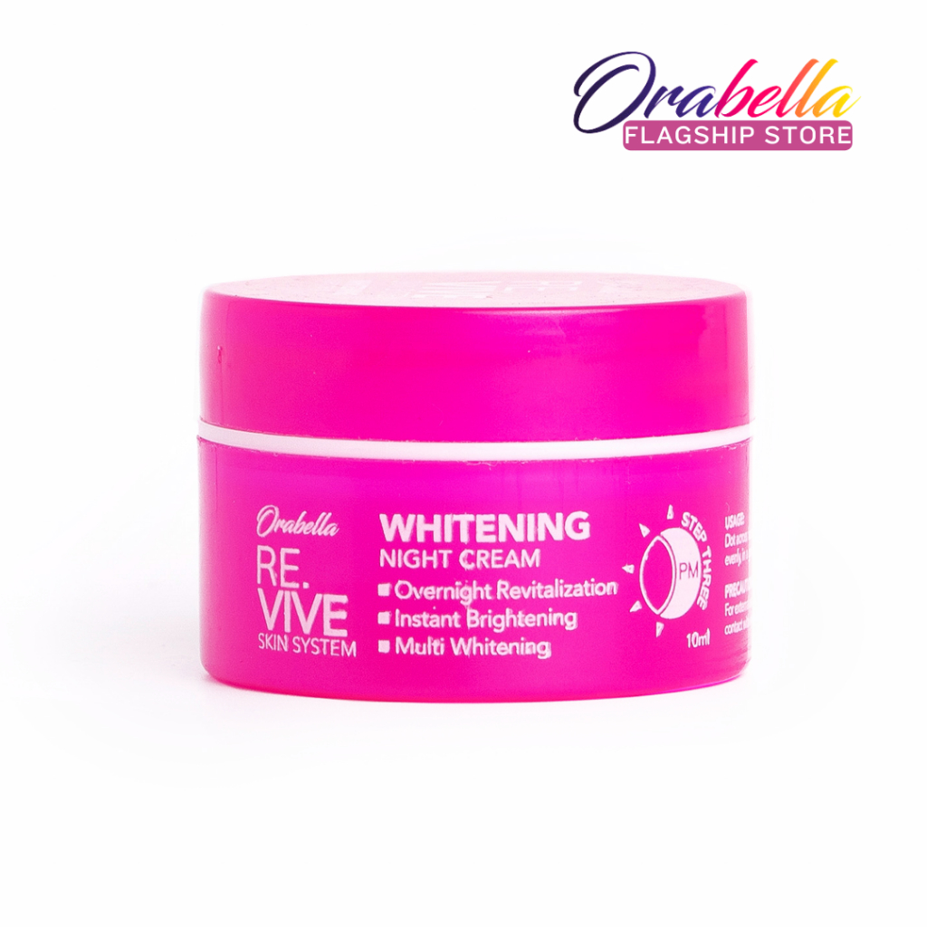 Orabella Re.Vive Night Cream 10ml x1pc Intensive Whitening For Face All ...
