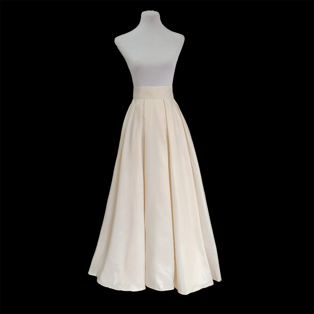 Modern Box pleated Long skirt | Shopee Philippines