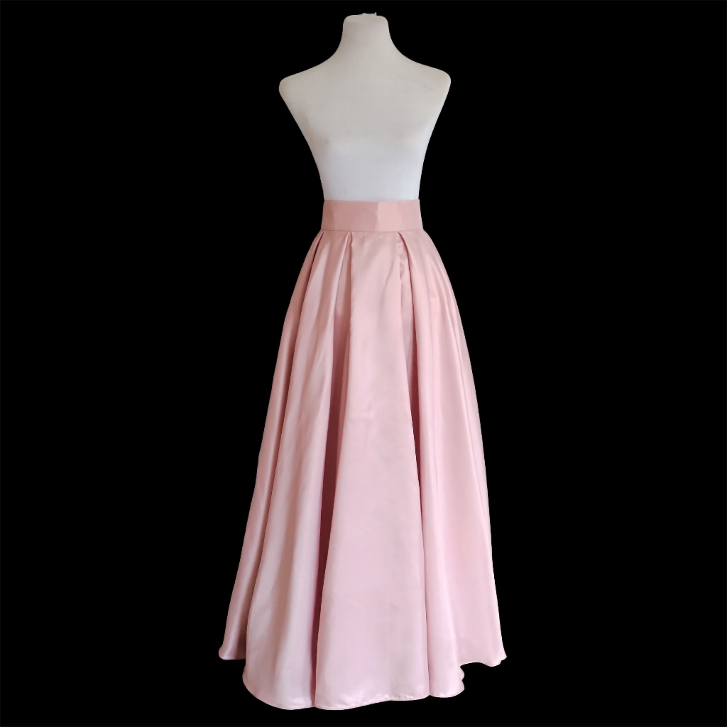 Modern Box pleated Long skirt | Shopee Philippines