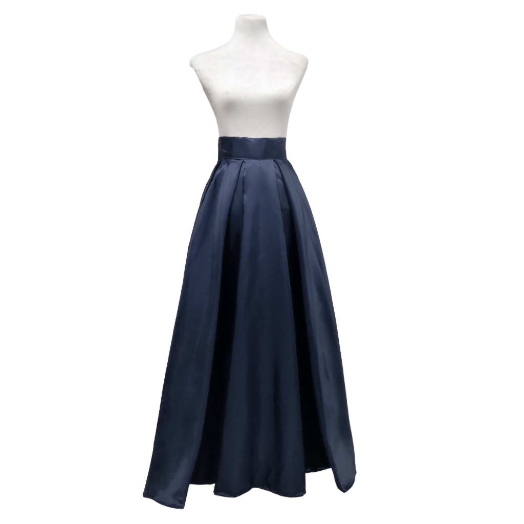 Modern Box pleated Long skirt | Shopee Philippines