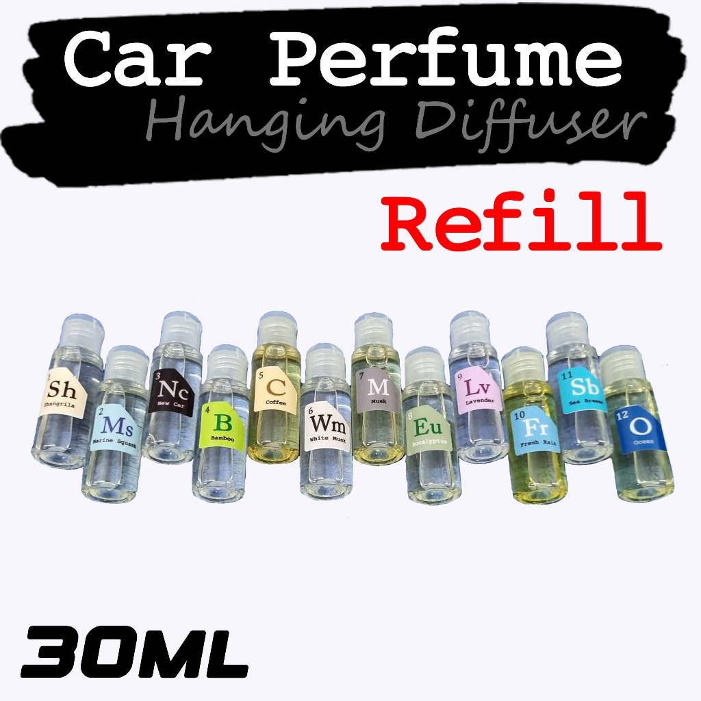 Refill for Car Perfume Hanging Diffuser 30ml | Shopee Philippines