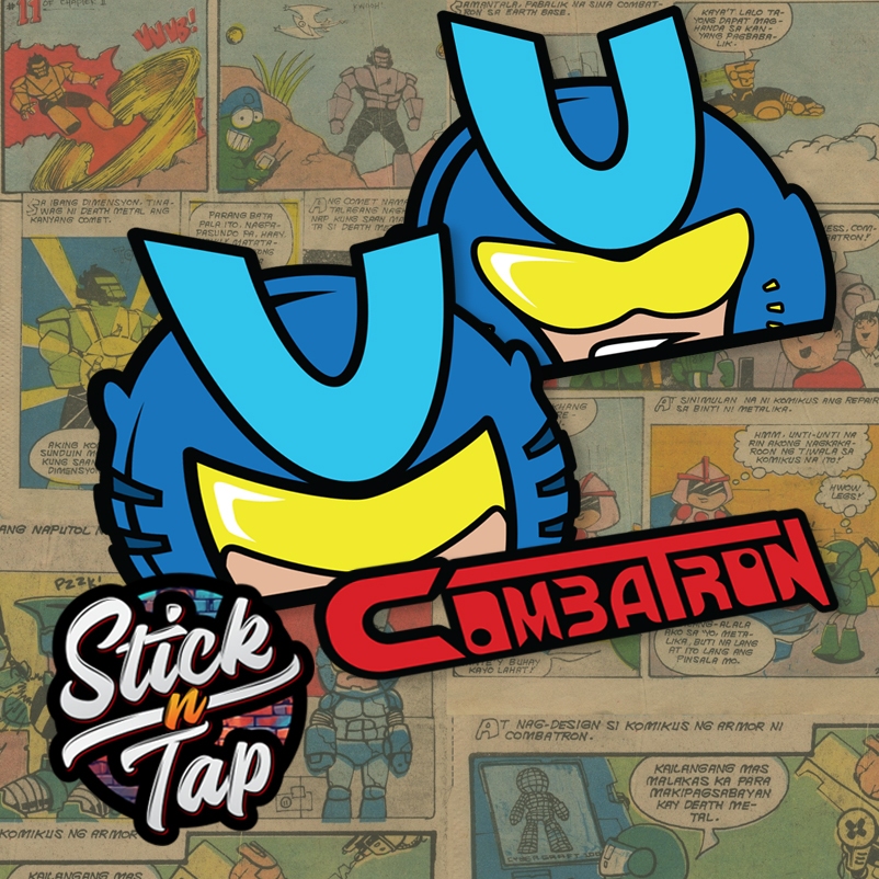 Combatron vinyl stickers from Funny Komiks | Shopee Philippines