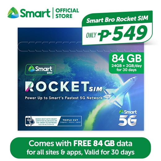 Smart Bro Rocket Sim 549 | Shopee Philippines