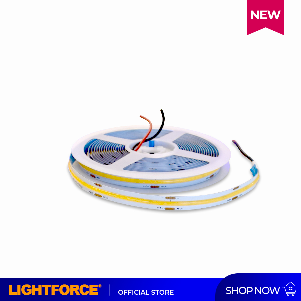 Lightforce LED COB TAPELIGHT 24V IP20 20w/m | Shopee Philippines