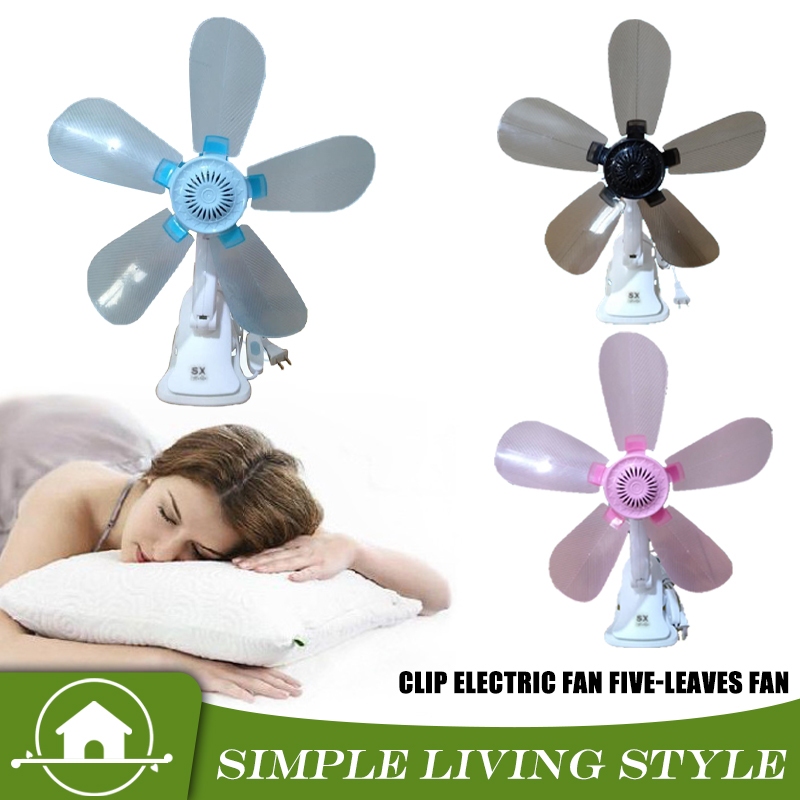 Electric Fan Five-Leaves Fan Five Blade Five Wings Clip Fan Stand Fan ...