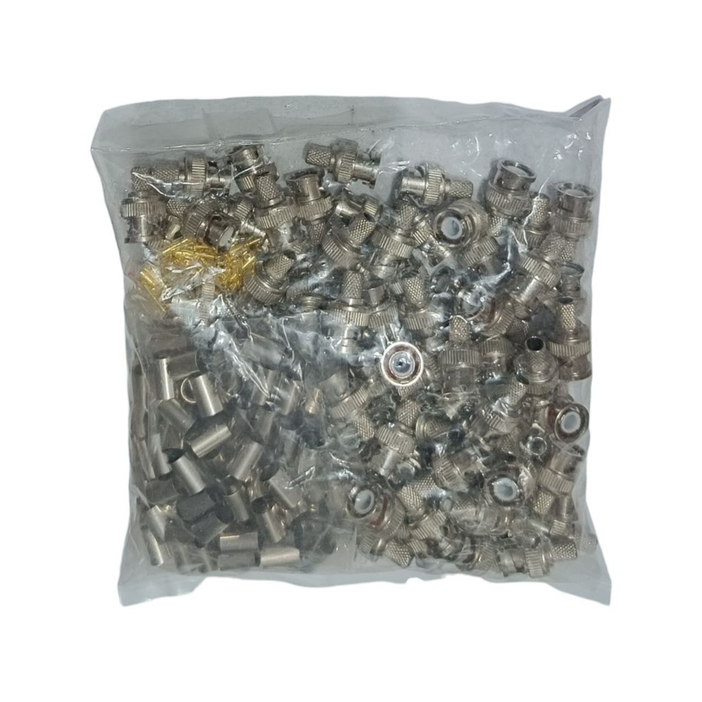 100pcs BNC crimp type connector RG6 connector | Shopee Philippines