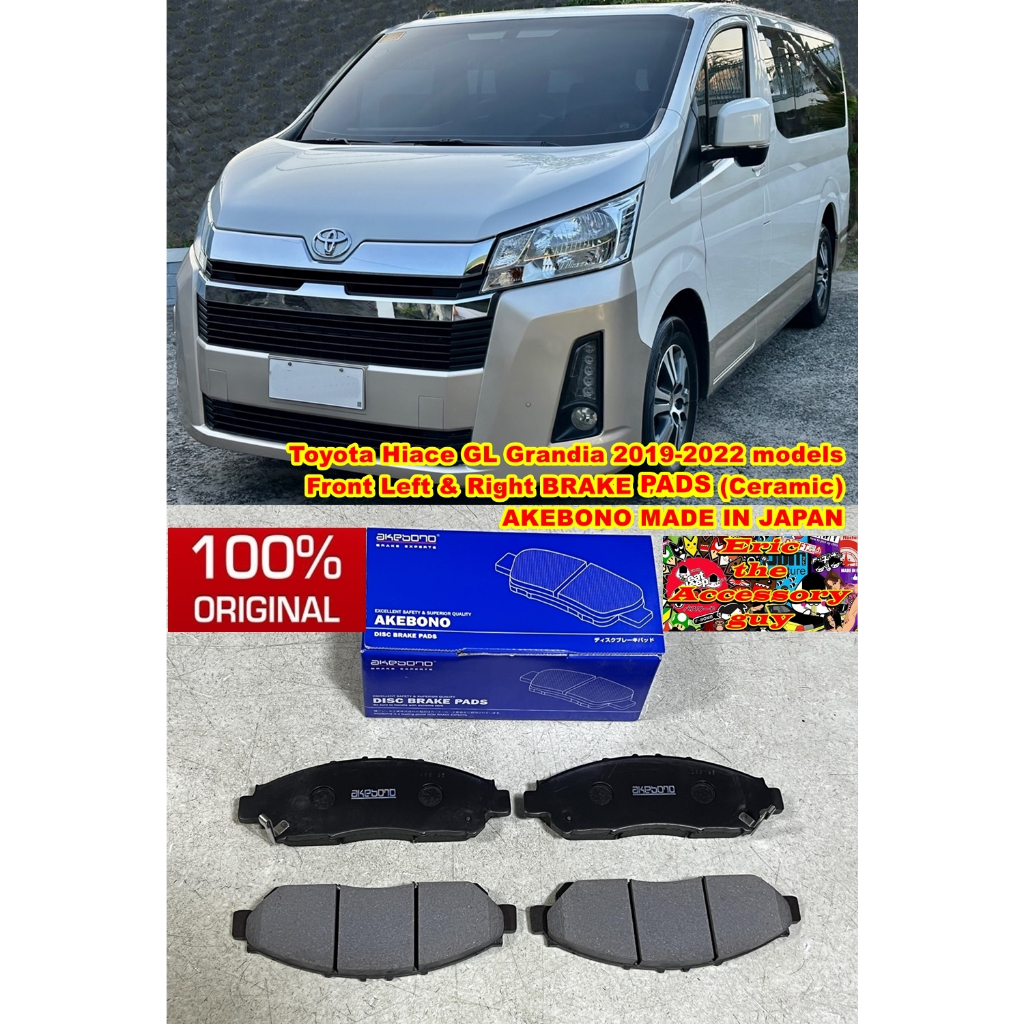 Toyota Hiace GL Grandia Ceramic Front Brake Pads for 2019-2022 models ...