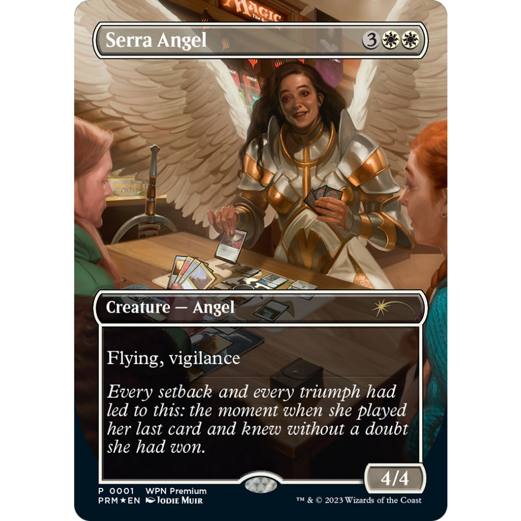 Serra Angel pw24-01 MTG Top Ratings Proxy (sticker is already on mtg ...