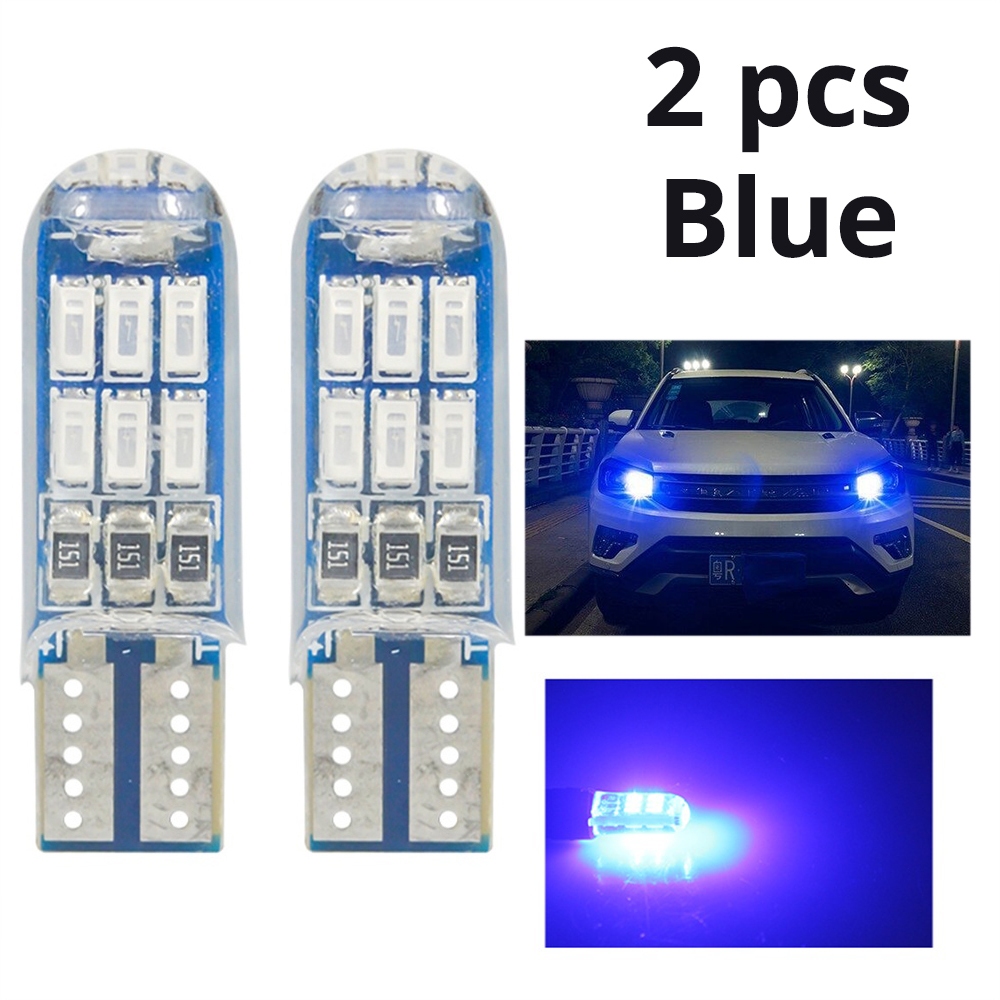 2Pcs T10 Led Bulb Park Light Car Dome Light W5W License Plate LED Lamp ...