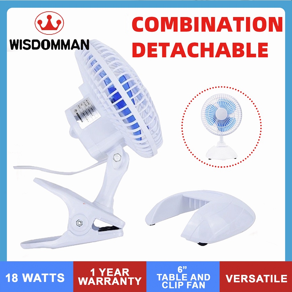 WISDOMMAN 18W Industrial Deskfan Electric Fan for Children Safety Fan ...