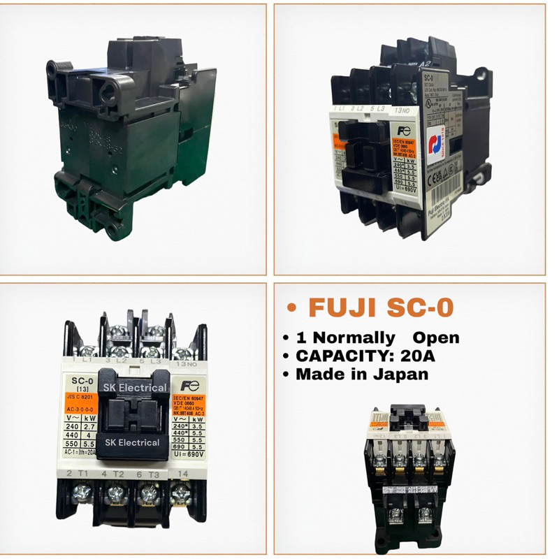 FUJI SC-0 | SC-05 | SC-4-1 | SC-5-1 Magnetic Contactor Made in Japan | Shopee Philippines